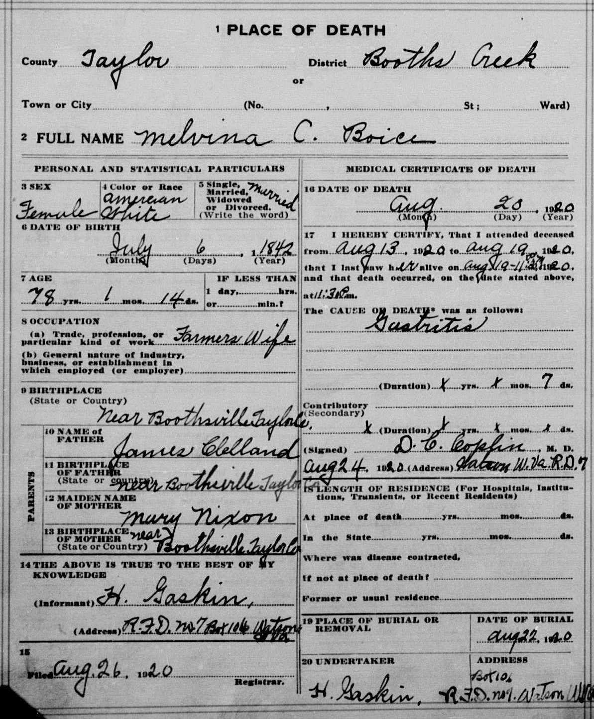 Clelland Cemetery - Marion County, WV