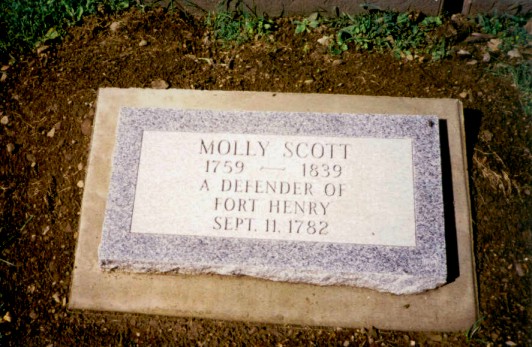 Molly Scott, A Defender of Fort Henry - Ohio County, West Virginia